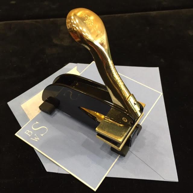 Paper Embosser | Gold and Black | Silver and Black | Emboss Address on ...