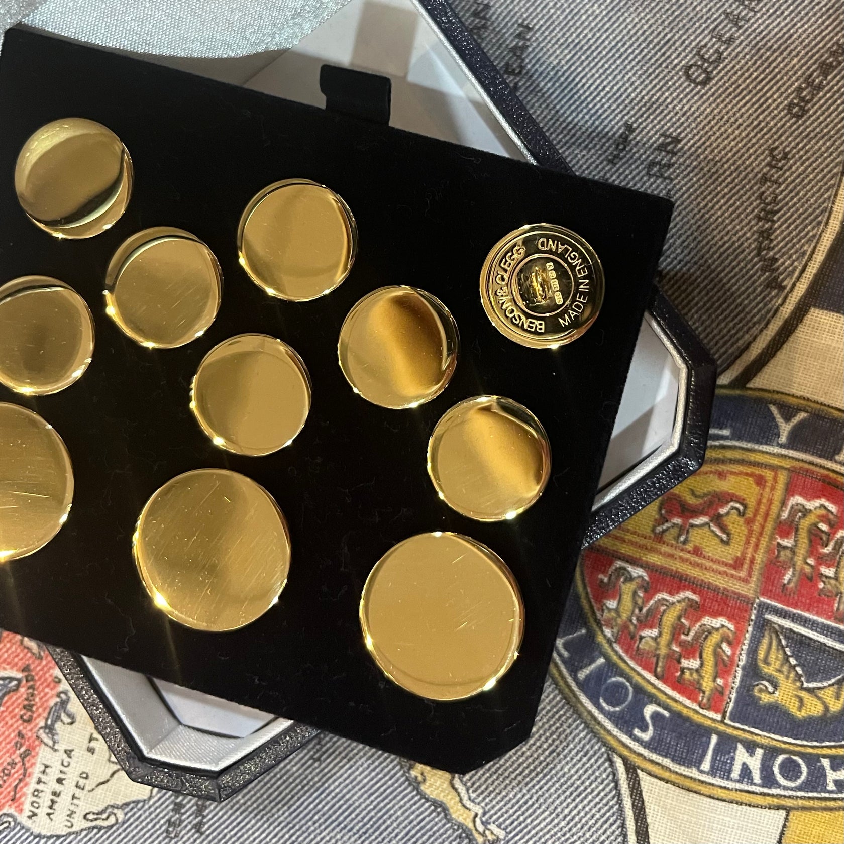 Classic Blazer Buttons | Plain Chrome | Benson & Clegg – STUDIO BURKE DC