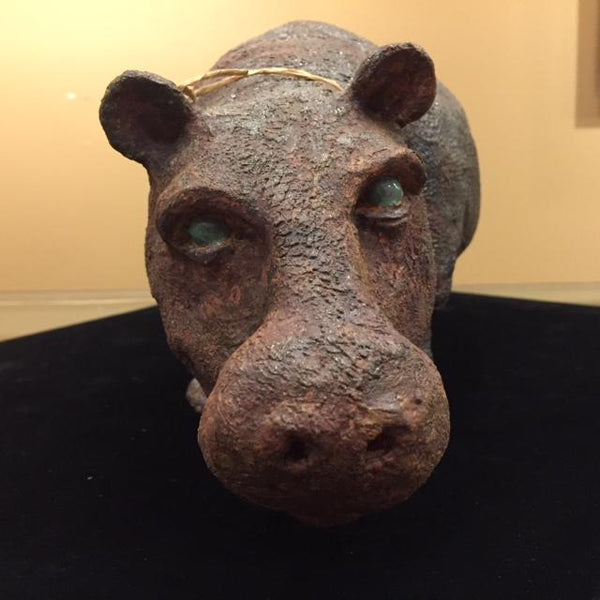 Ceramic | Large GW Hippo with Translucent Celadon Green Eyes by Trinka ...